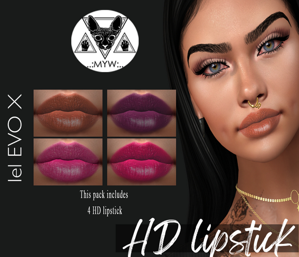Second Life Marketplace Myw Hd Lipstick T Lel Evox 6593